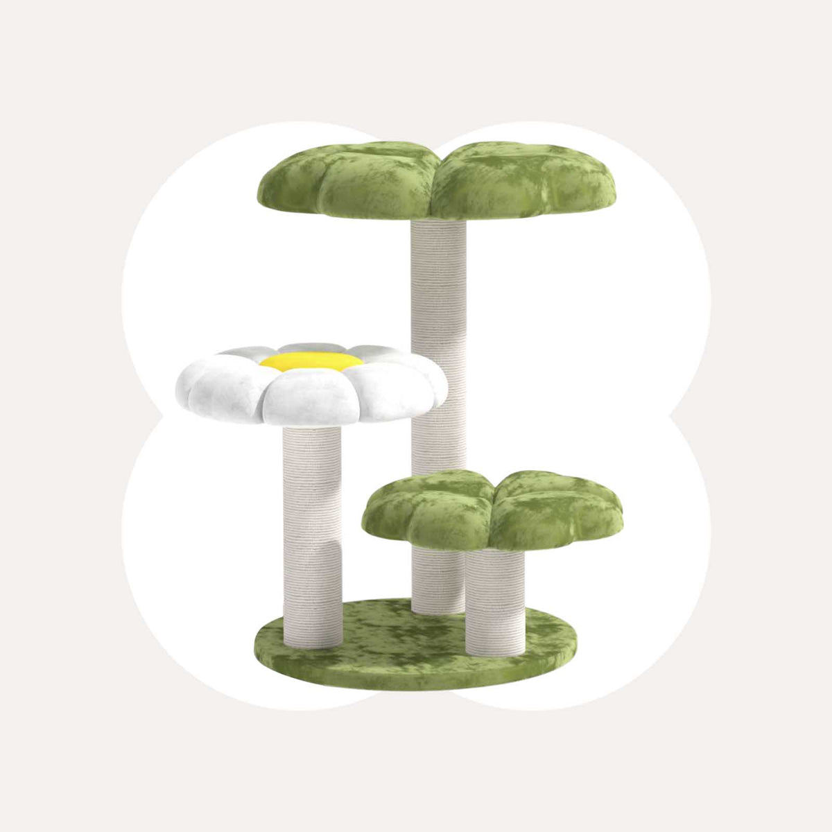 Four Leaf Clover Cat Tree – Happy & Polly
