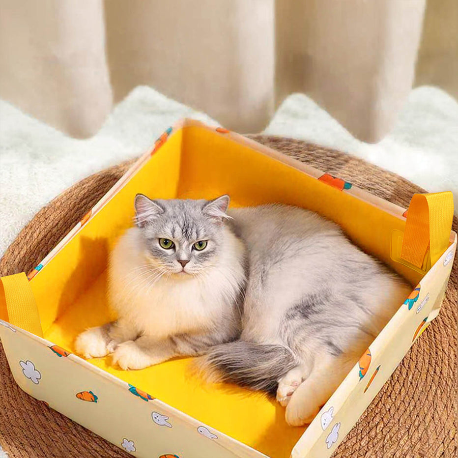 Portable Foldable Cat Litter Box – Perfect for Travel and Easy Cleanup ...