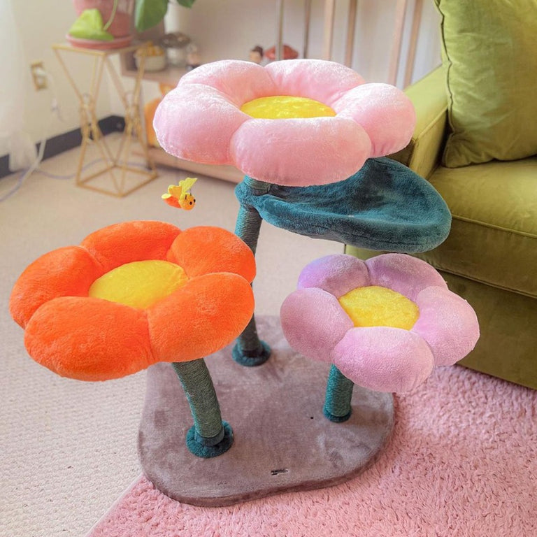 Bloomy Flower Cat Tree - Unique and Stylish– Happy & Polly