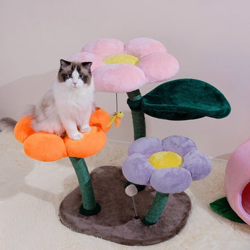 Bloomy Flower Cat Tree - Unique and Stylish– Happy & Polly