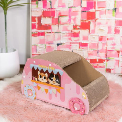 Donut Car Cat Scratcher – Happy & Polly