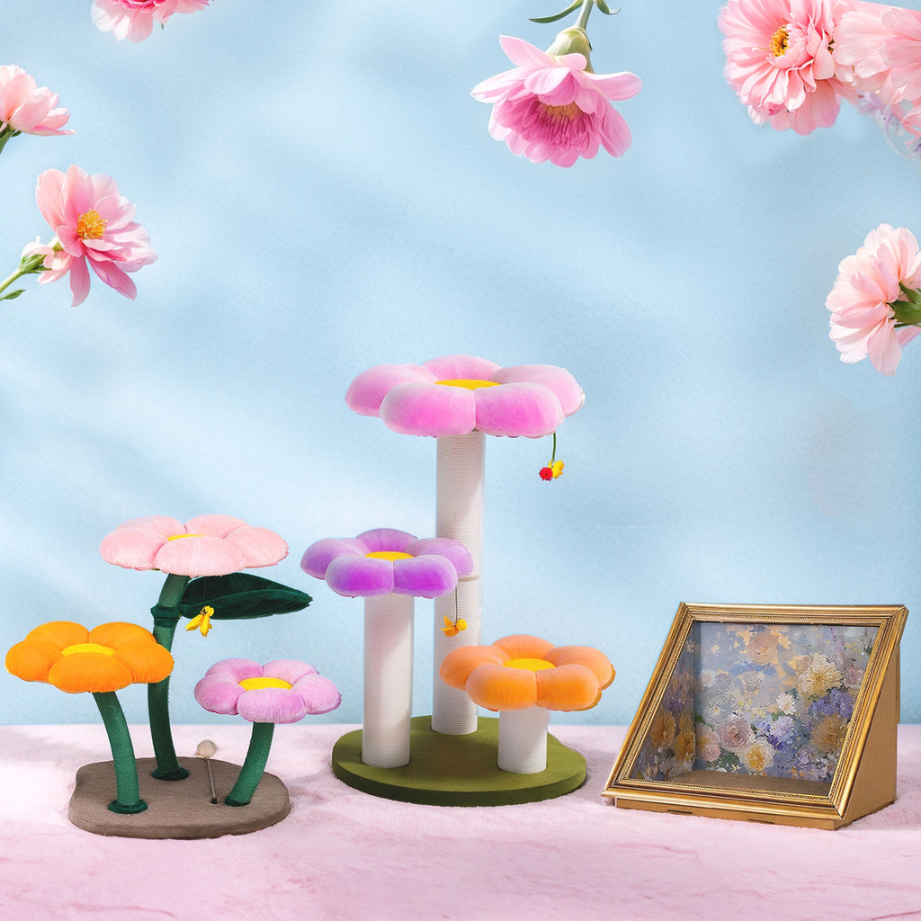 Bloomy Flower Cat Tree - Unique and Stylish– Happy & Polly
