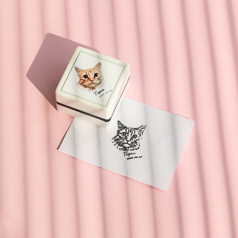 Custom Pet & Cat Stamp – Happy & Polly